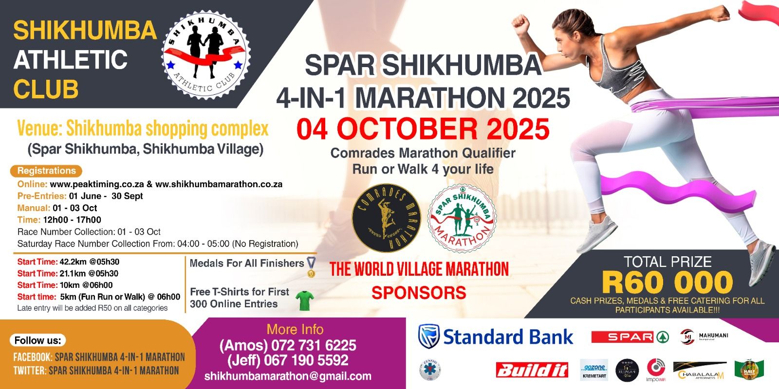 SPAR Shikhumba Marathon 2025 | RunningCalendar.co.za